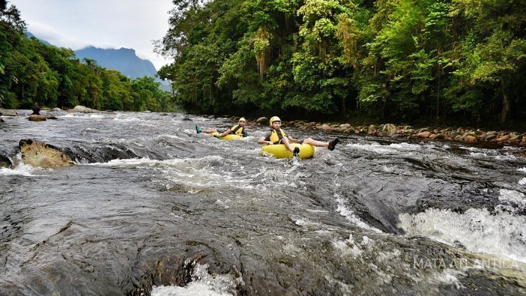 Bóia Cross no Rio Nhundiaquara | Grande Reserva Mata Atlântica